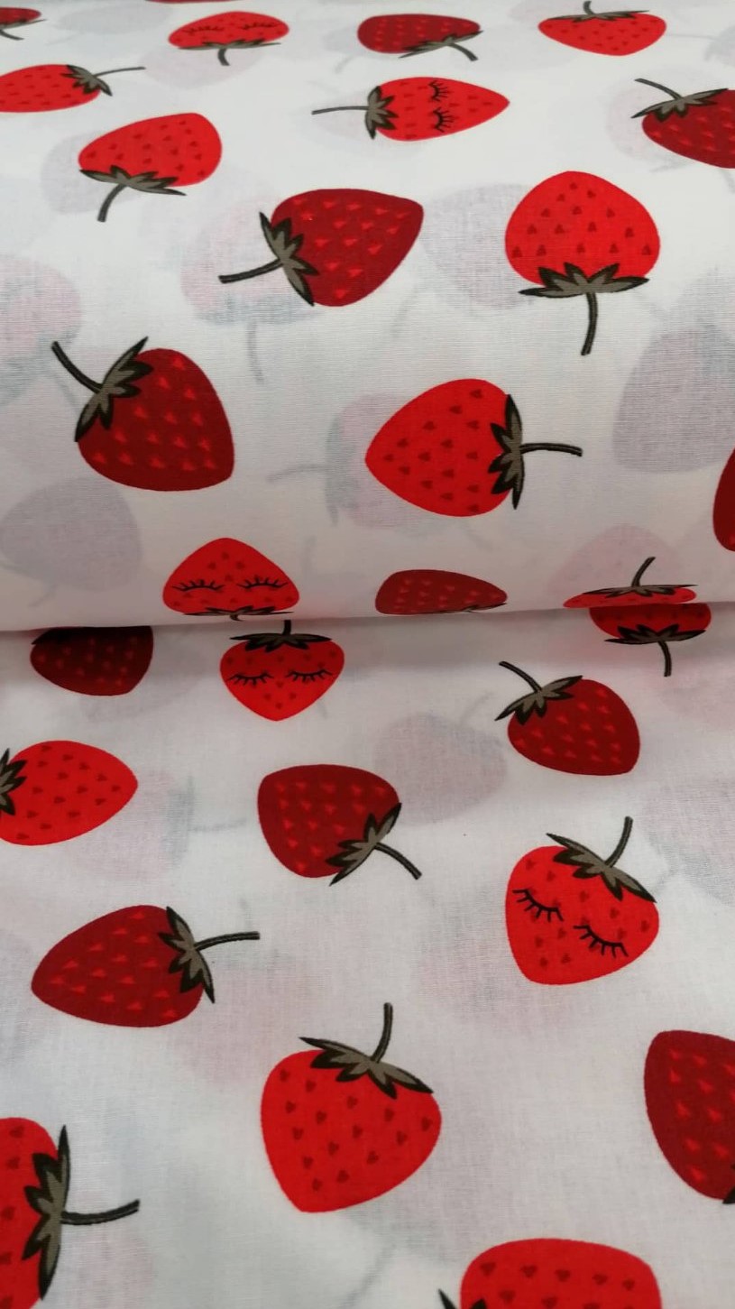 ΒΑΜΒΑΚΕΡΟ ΦΡΑΟΥΛΕΣ STRAWBERRIES ΔΙΠΛΟΦΑΡΔΟ – ΓΙΑΝΝΗΣ ΚΑΛΥΚΑΚΗΣ ΥΦΑΣΜΑΤΑ